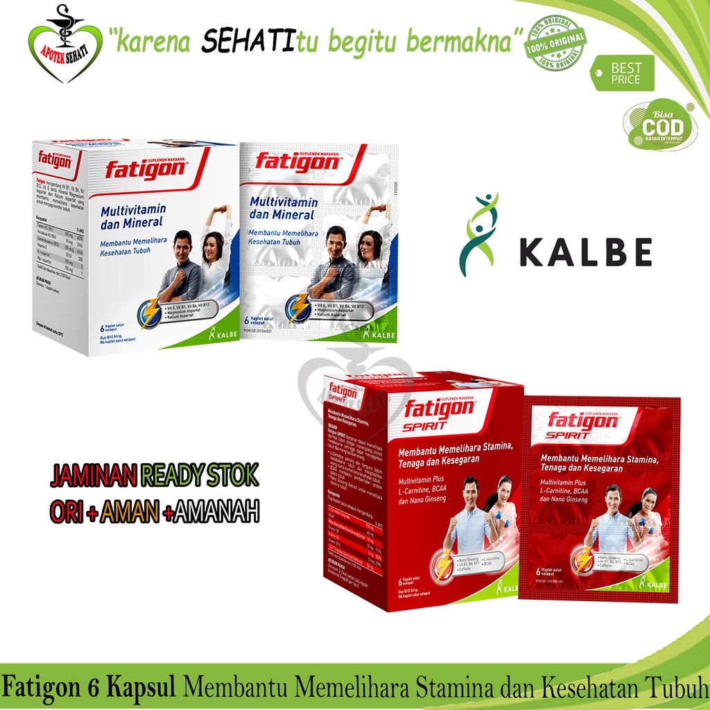 Jual Fatigon Multivitamin dan Spirit Suplemen Daya Tahan Tubuh Perstrip ...