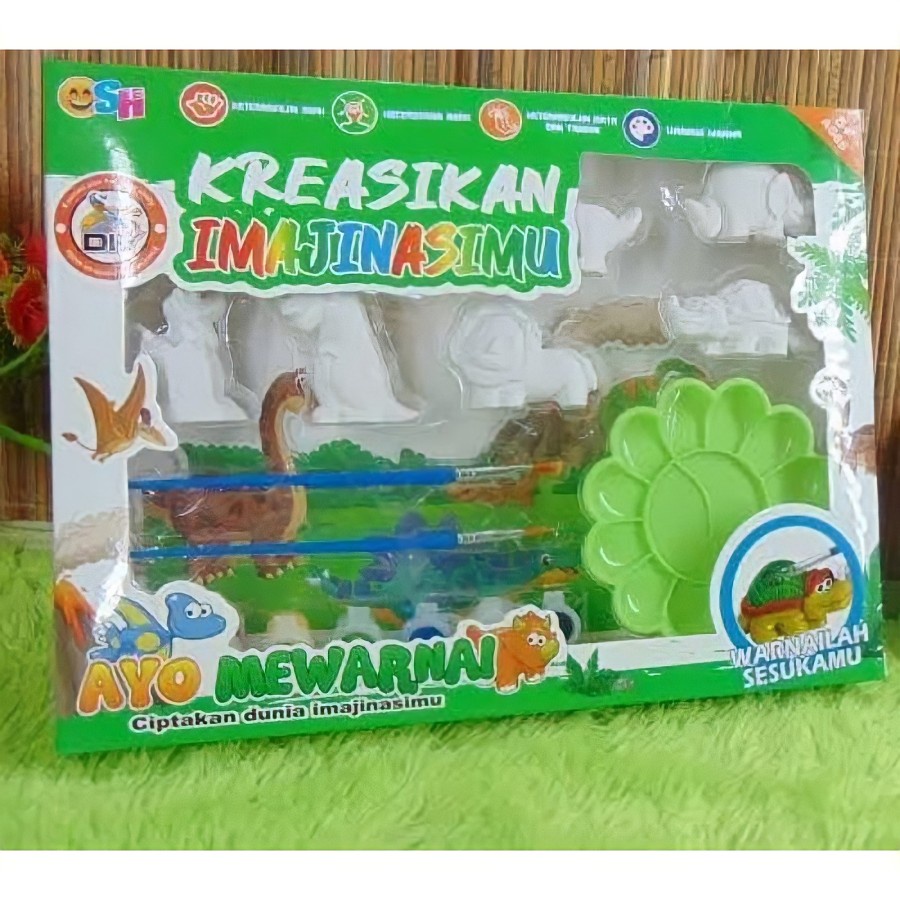 Jual Mainan Edukasi Anak Painting Kit Set Melukis Mewarnai Patung ...