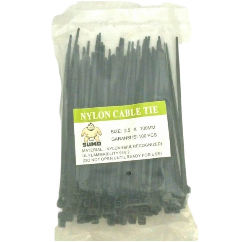 Jual Kabel tees 2.5x100mm Sumo, kabel tis / ties, insulok cable nylon ...