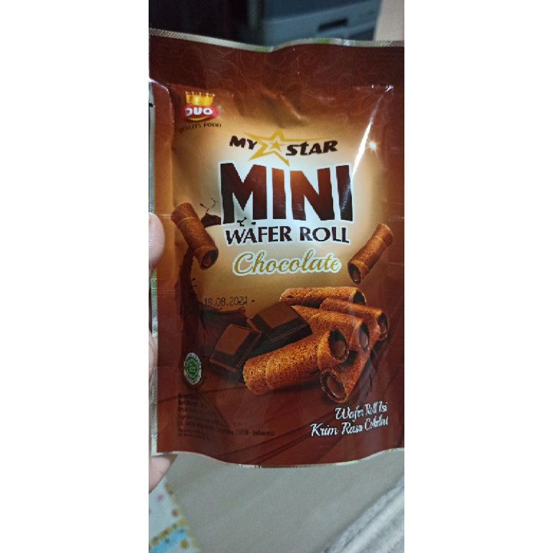 Jual Mini wafer roll coklat | Shopee Indonesia