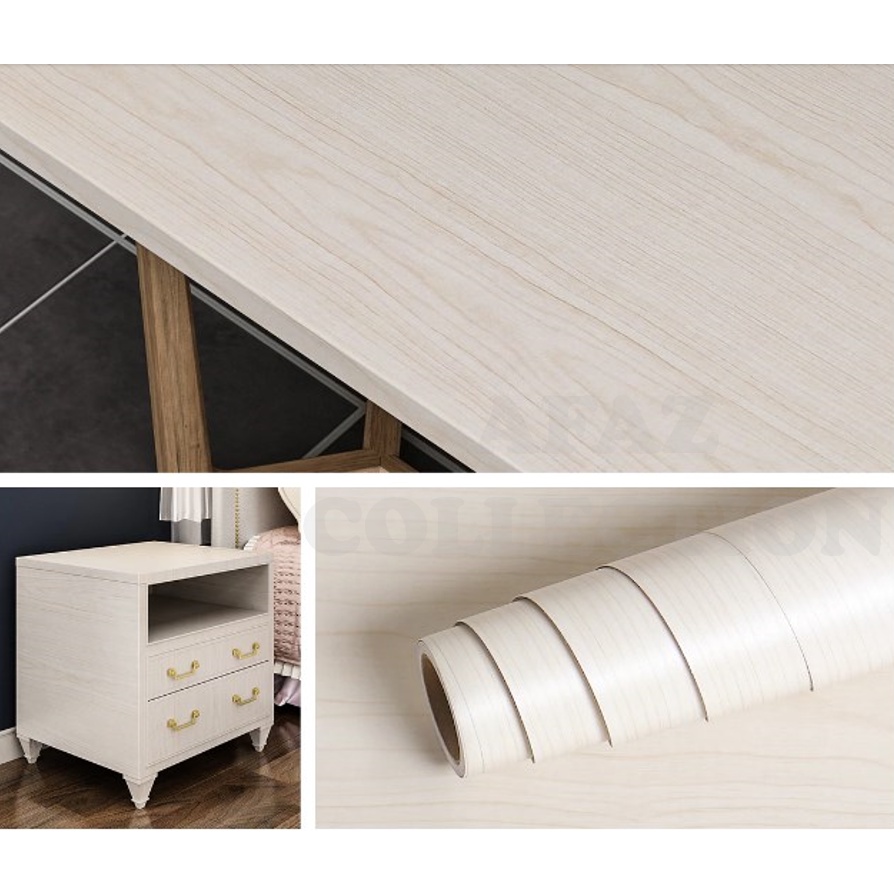 Jual Pelapis Kayu Cream White Ukuran Lebar 45 cm X Panjang 10 Meter ...