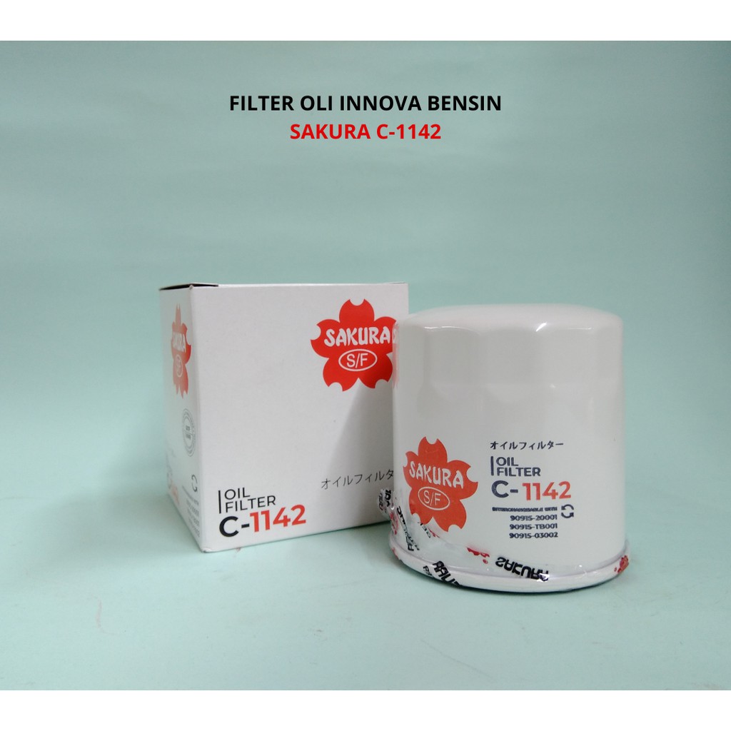 Jual SAKURA FILTER OLI TOYOTA INNOVA BENSIN C-1142 | Shopee Indonesia