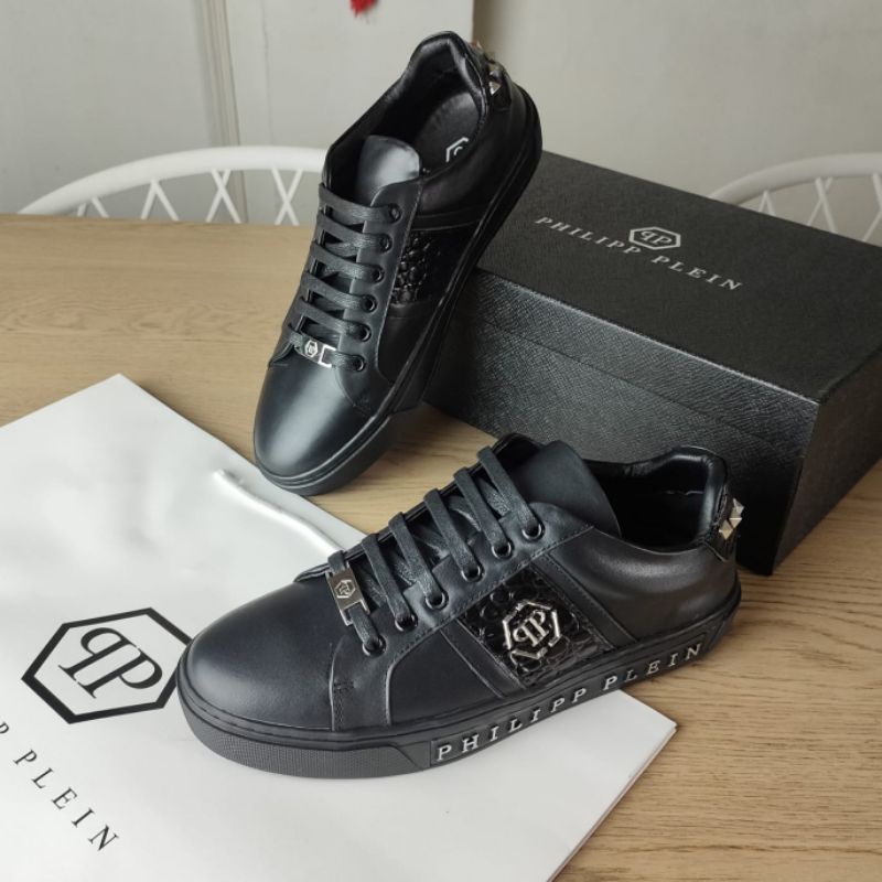 Jual sepatu sneaker pp hitam pria import sneakers branded mirror vip ...