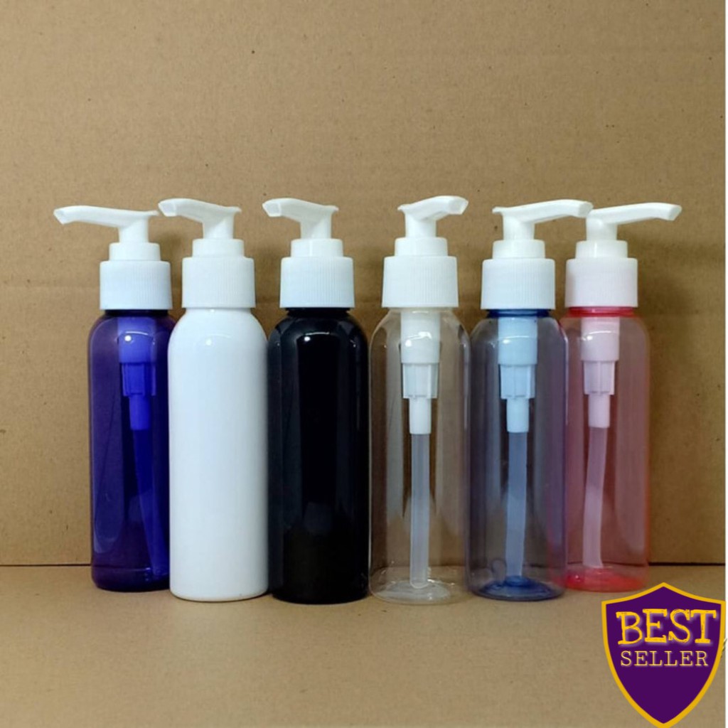 Jual Botol Pump 100ml Tutup Putih l Botol Handsanitizer Gel l Botol ...