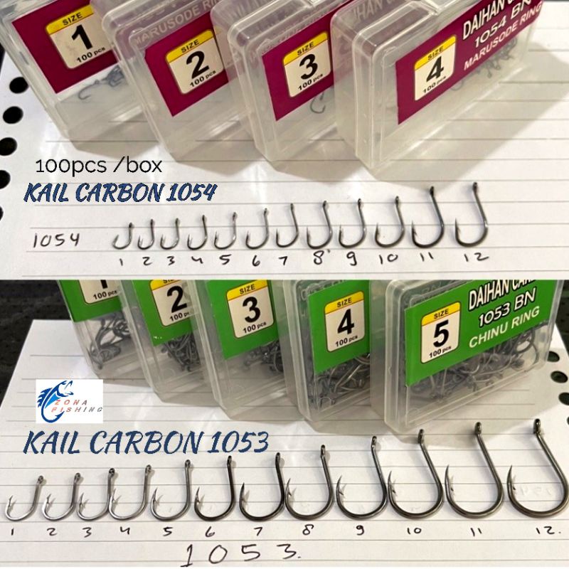 Jual Kail Pancing Daihan Carbon 1054/1053 isi 100pcs Spek Obama ...