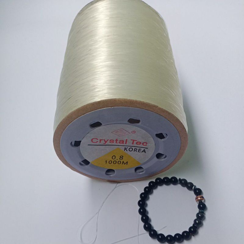 Jual tali gelang elastis/senar elastis/senar gelang/crystal tec korea | Shopee Indonesia