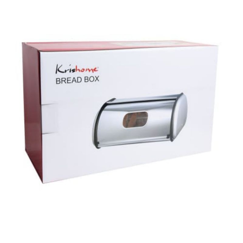 Jual Krishome Tempat Roti 43x27 Cm - Silver/Tempat Roti Stainless ...