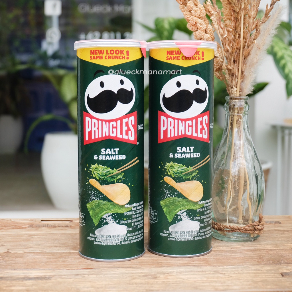 Jual Pringles Salt and Seaweed 102gr - Potato Chips - Chips Kentang ...