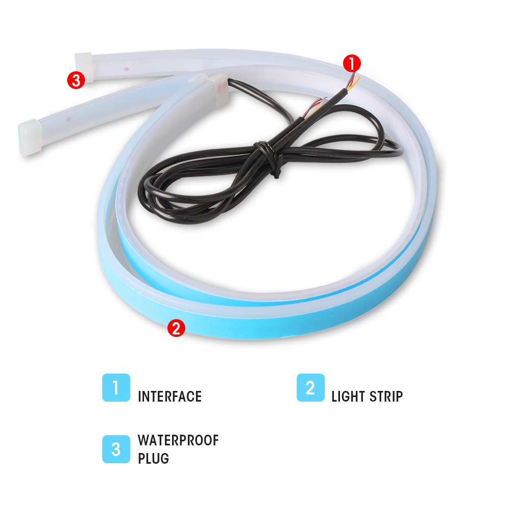 Jual LED DRL 30CM 45CM 60CM Lampu Running Turning Led Headlamp Mobil ...