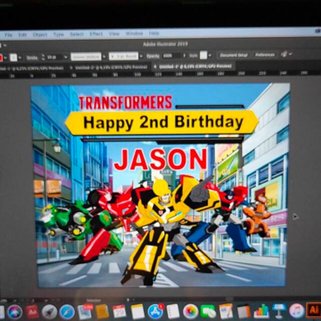 Jual Backdrop ulang tahun tema transformers | Shopee Indonesia