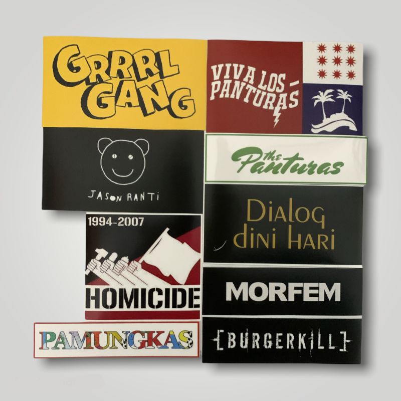 Jual Sticker Pack Band Indie (Jason Ranti, Morfem, The Panturas ...