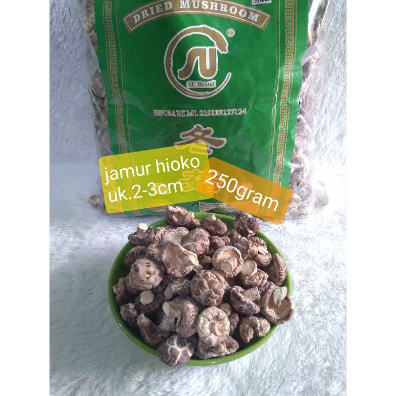 Jual Jamur Hioko Shitake Kering uk. 2-3cm 250gram | Shopee Indonesia