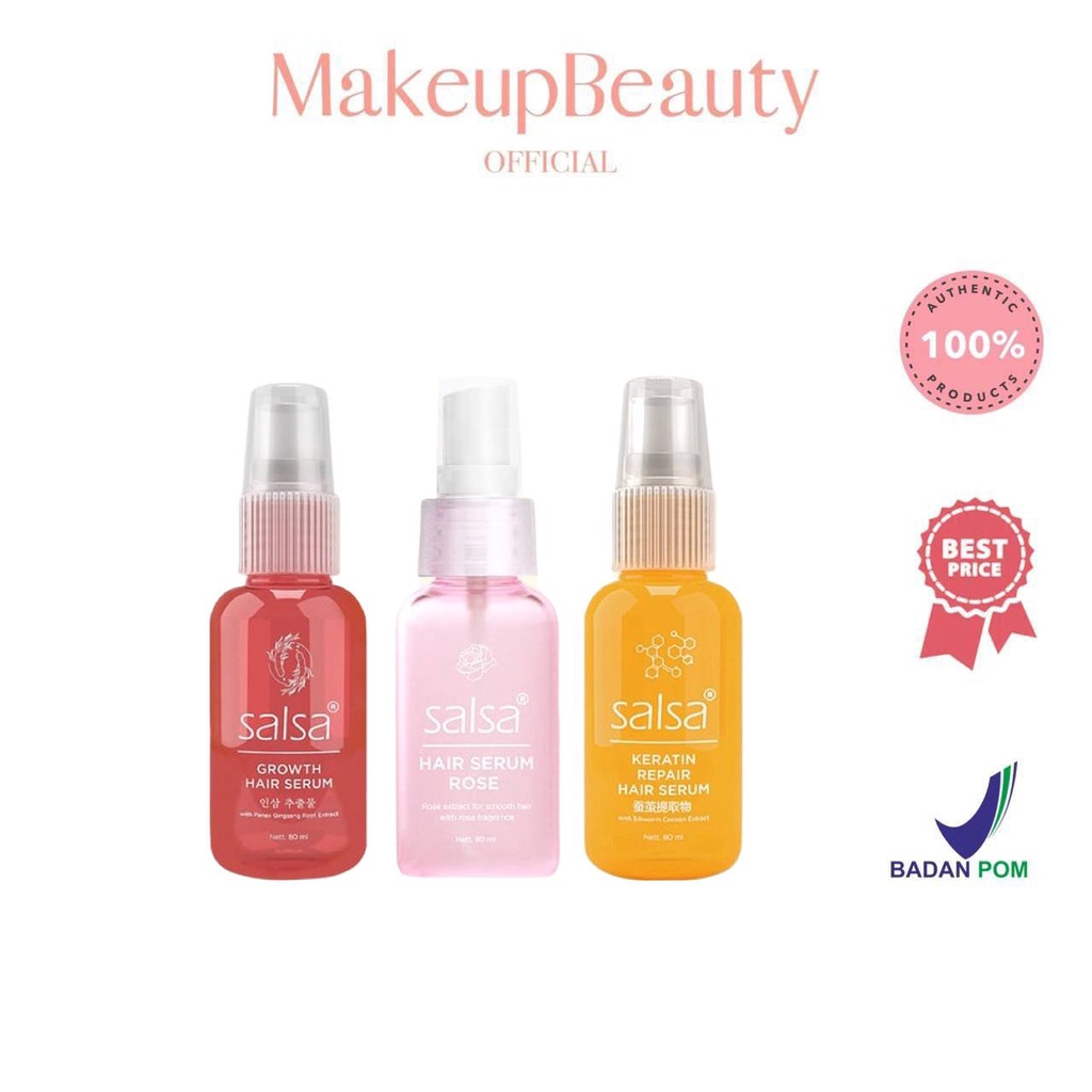 Jual SALSA Hair Serum 80ml - Spray Perawatan Rambut Keratin & Growth ...