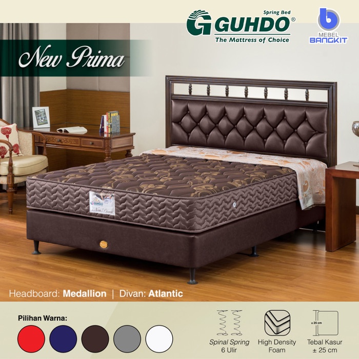 Jual Guhdo New Prima Kasur/set spring bed kos (90/100/120/140/160/180/200) Matras murah garansi ...