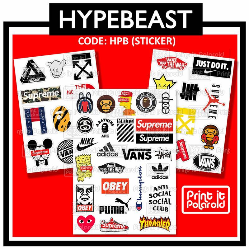 Jual STIKER HYPEBEAST smart phone hp laptop pc buku hype beast brand ...