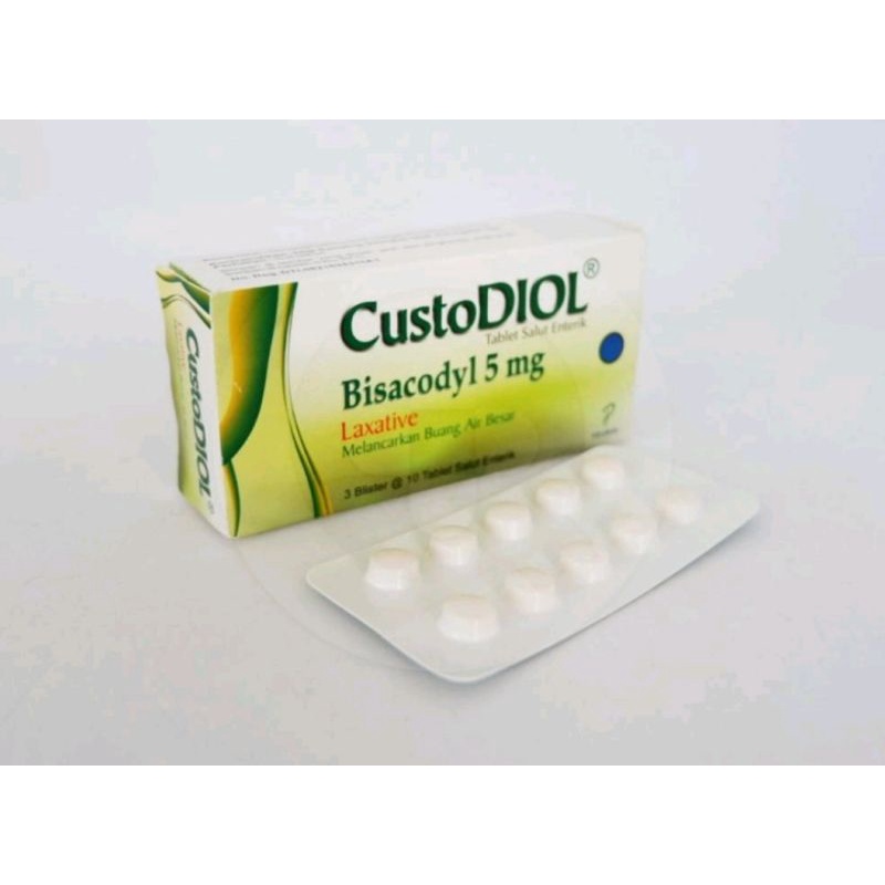 Jual Custodiol 5 mg 1 box isi 3 strip / Pelancar BAB / Sembelit | Shopee Indonesia