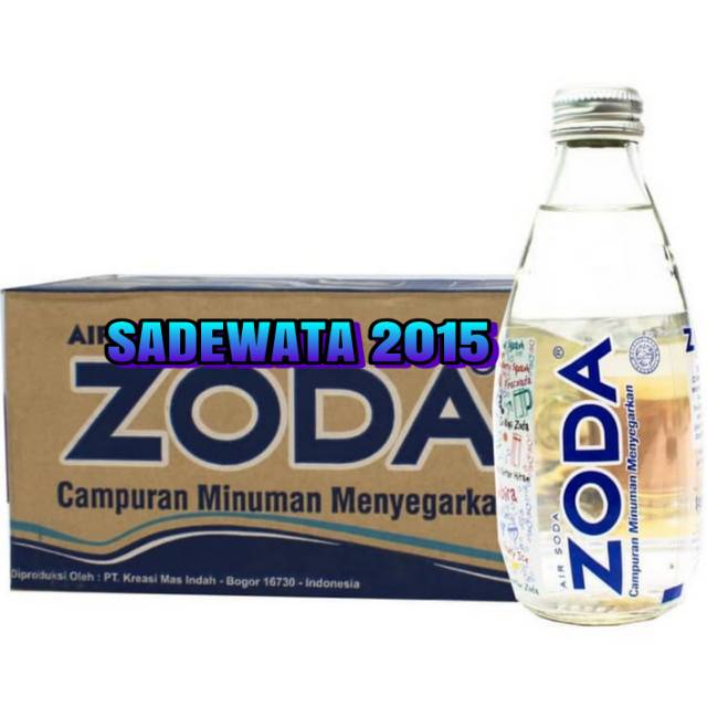 Jual ZODA AIR SODA BOTOL 250 ml 1karto isi 24 botol | Shopee Indonesia