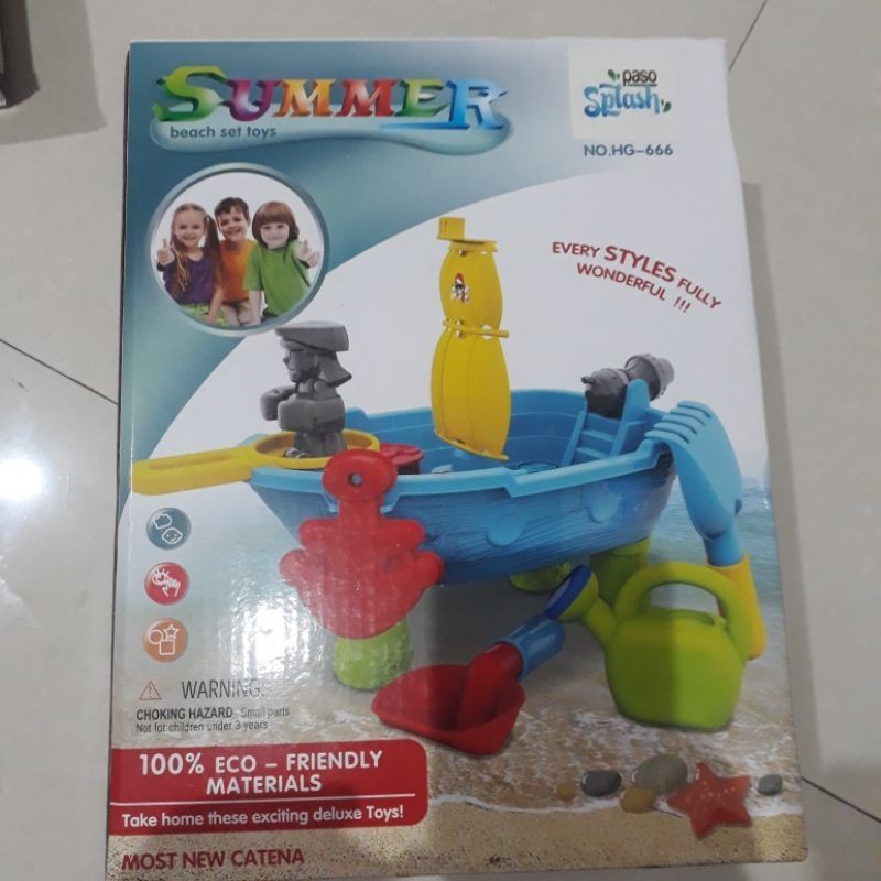 Jual Mainan anak peralatan main pasir pantai model perahu bajak laut ...