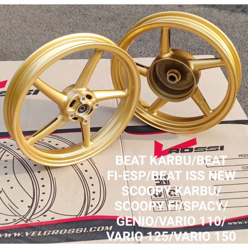 Jual Velg Pelek Racing VRossi Sanca Model RCB Palang 5 Beat Vario 110 ...