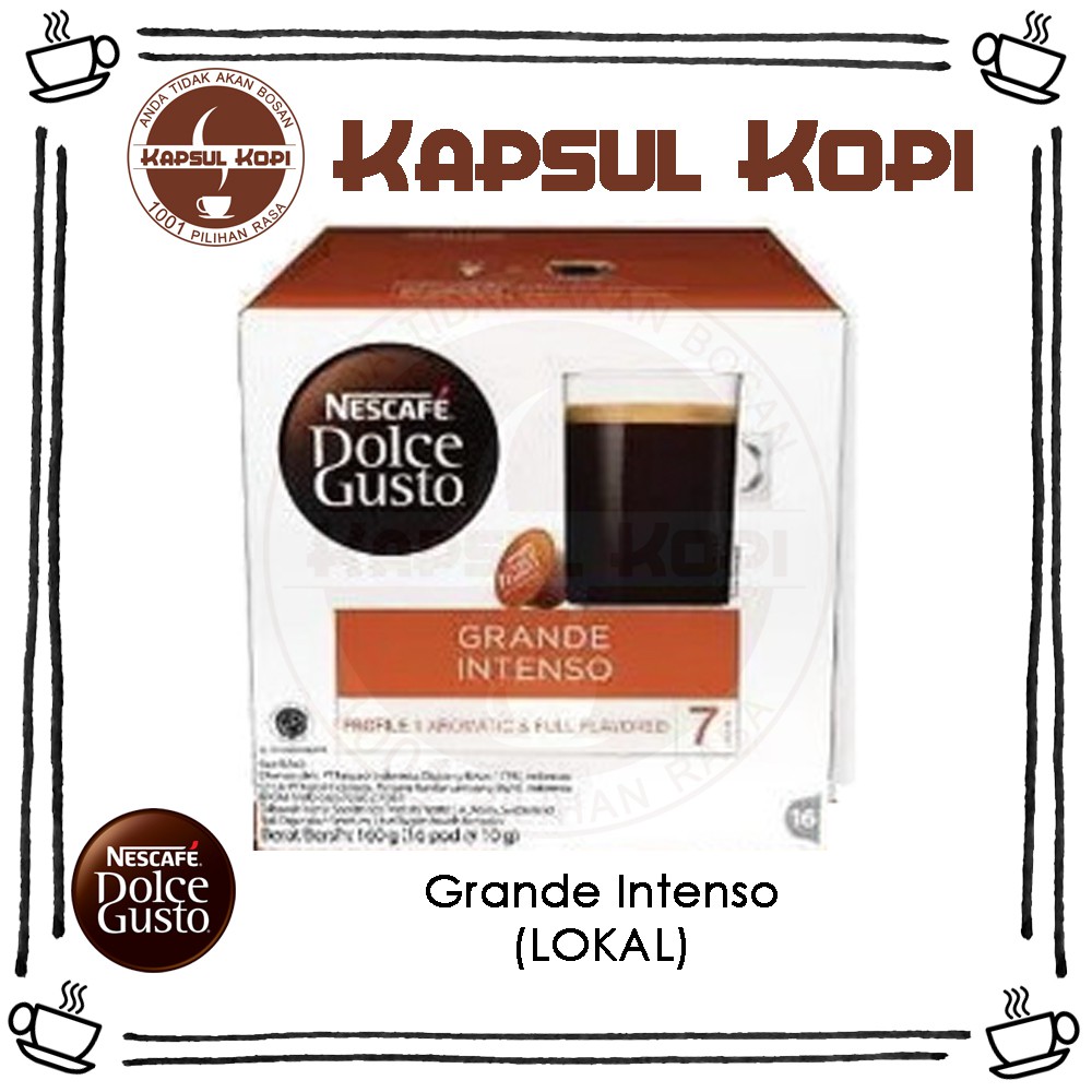 Jual Grande Intenso Kapsul Kopi Lokal Nescafe Dolce Gusto NDG Capsule ...