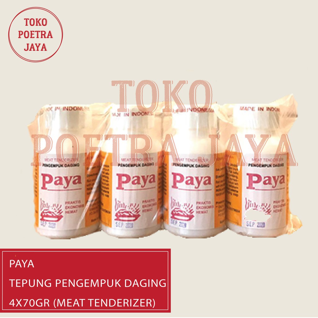 Jual PAYA TEPUNG 4X70GR PENGEMPUK DAGING (MEAT TENDERIZER) | Shopee Indonesia