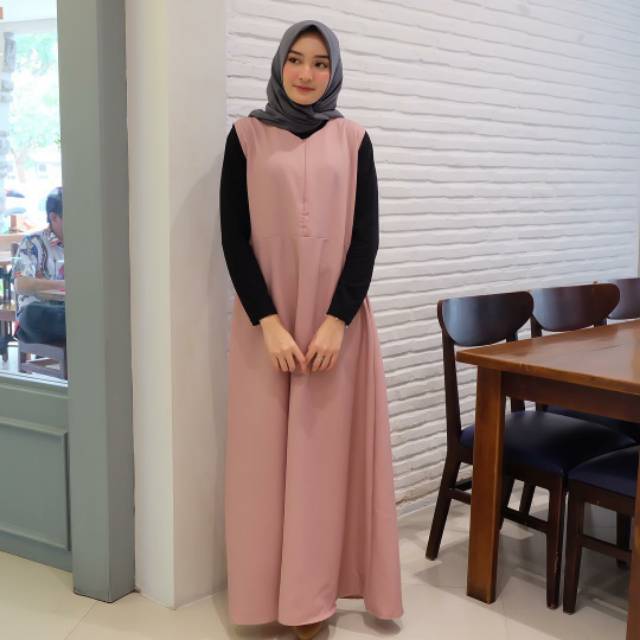 Jual Mindy long maxy ( tanpa lengan ) | Shopee Indonesia