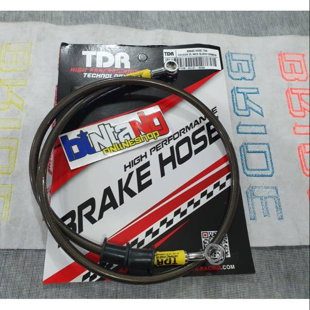 Jual Selang rem depan brake hose hitam carbon 35 inch 90 cm ORIGINAL TDR RACING | Shopee Indonesia