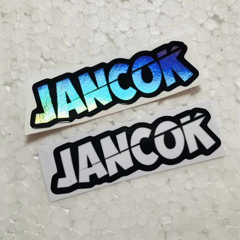 Jual Sticker Kata J*NCOK Orajet dan Hologram Cutting Laminasi Glossy ...