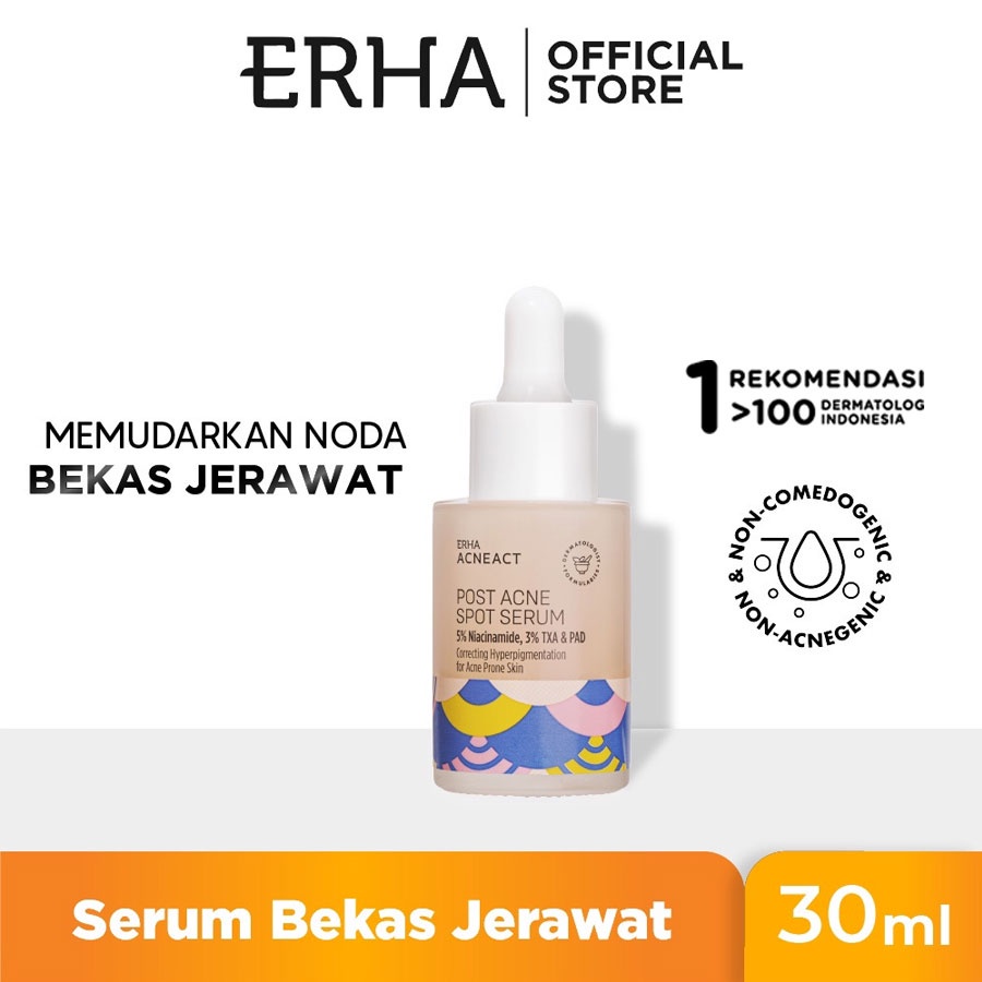 Jual ERHA Acneact Post Acne Serum 30ml - Serum Untuk Menyamarkan Bekas Jerawat | Shopee Indonesia