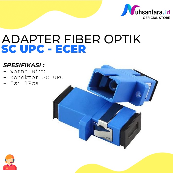Jual [𝗛𝗶𝗴𝗵 𝗤𝘂𝗮𝗹𝗶𝘁𝘆] Adapter SC UPC Fiber Optik Sambungan Fast Connector Fiber Optik FO | Shopee ...