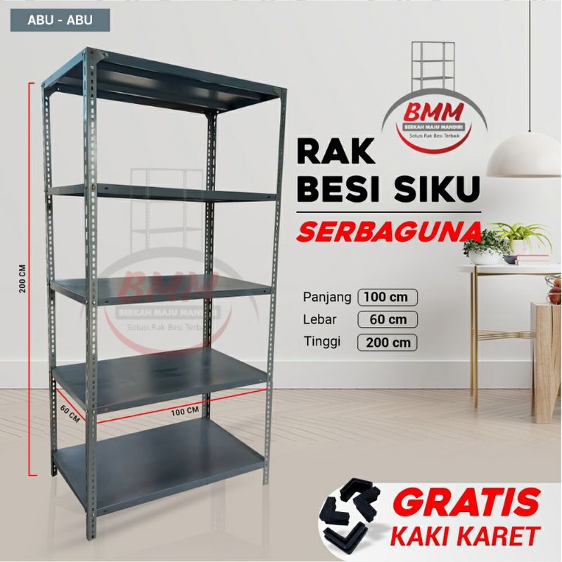 Jual Rak Besi Siku Murah/rak gudang/ rak besi serbaguna | Shopee Indonesia