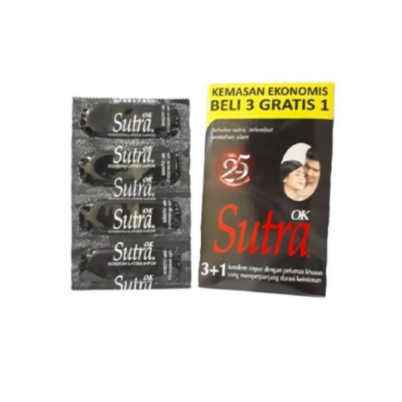 Jual kondom sutra ok hitam original isi 3 | Shopee Indonesia