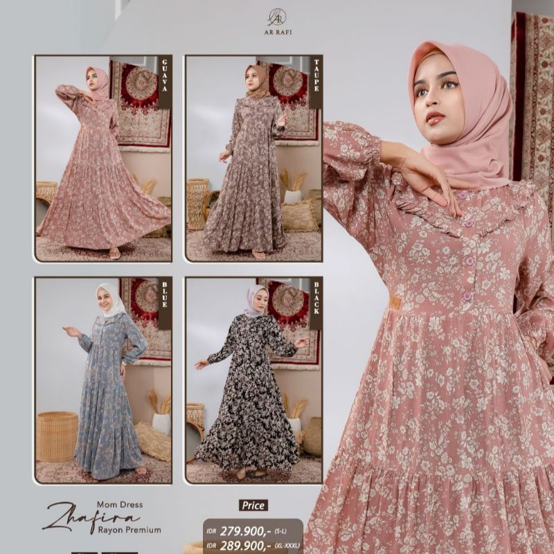 Jual ZHAFIRA DRESS by Hijab Ar Rafi [ NEW - Ar Rafi Dress Series ...
