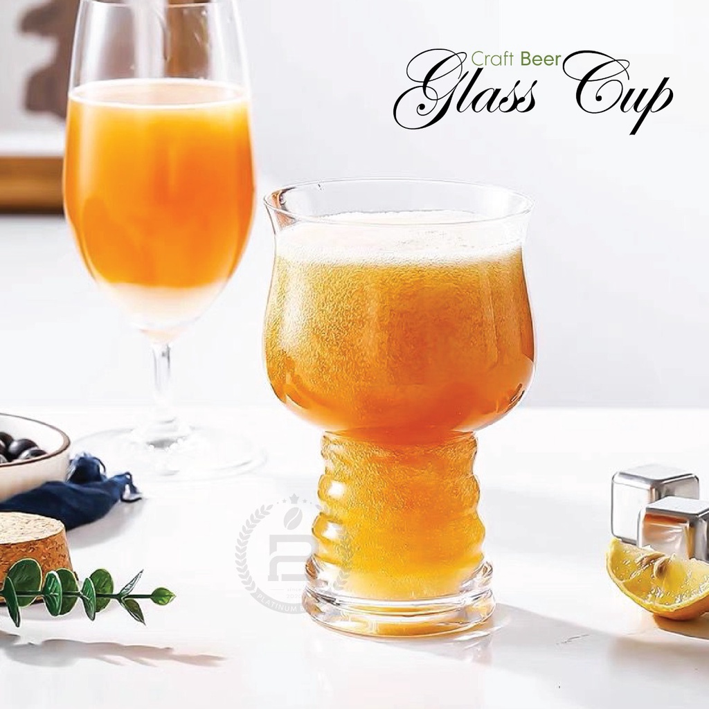 Jual Craft Beer Glass Cup Unik Gelas Kaca Beer IPA 490ml Tinggi Bir ...