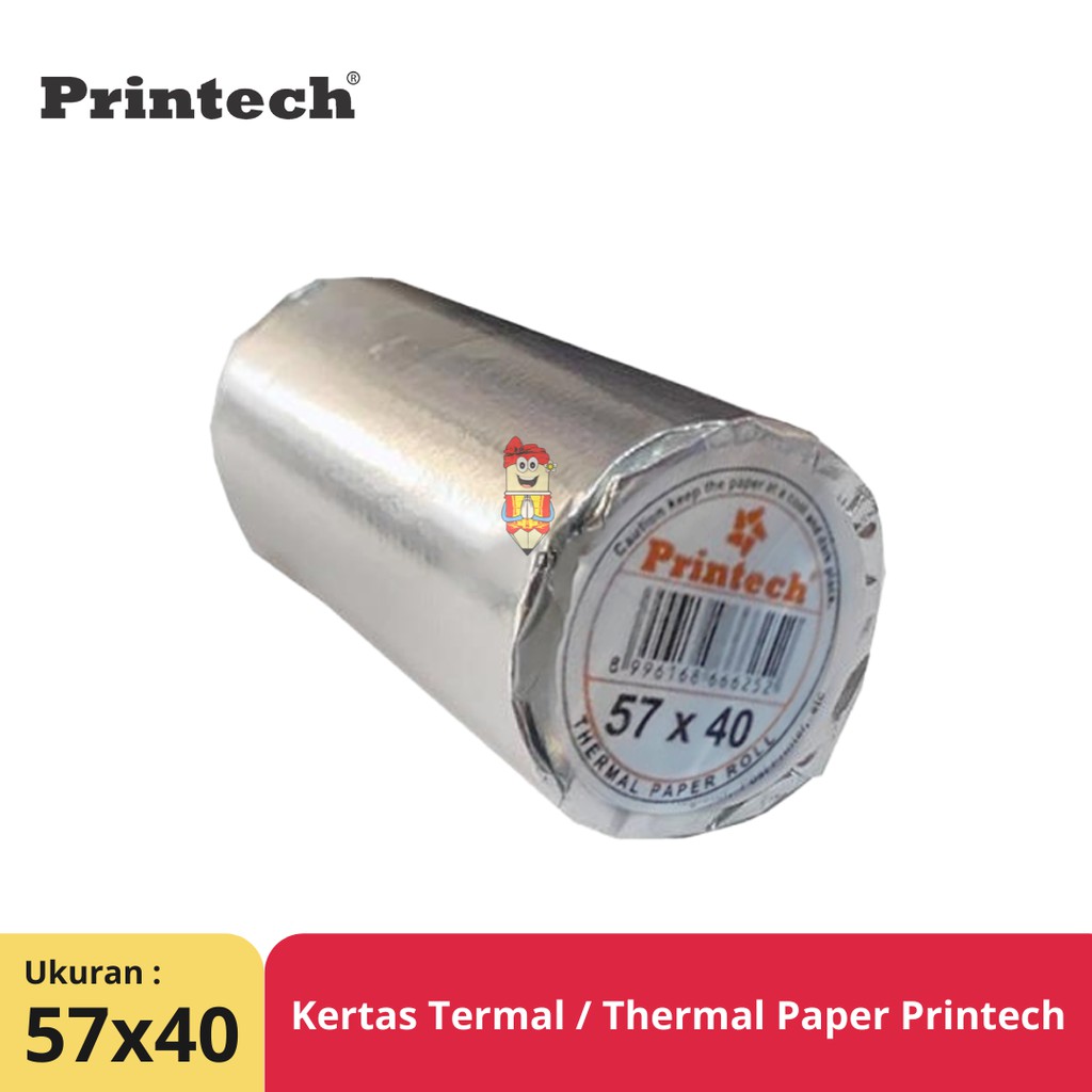 Jual Kertas Termal / Thermal paper 57 x 40 Printech | Shopee Indonesia