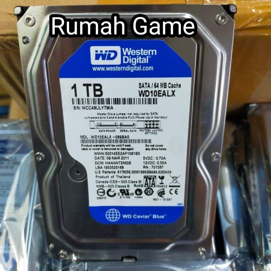 Jual Western Digital Blue 1TB 3,5" - Internal Hard Disk Drive 3.5 ...