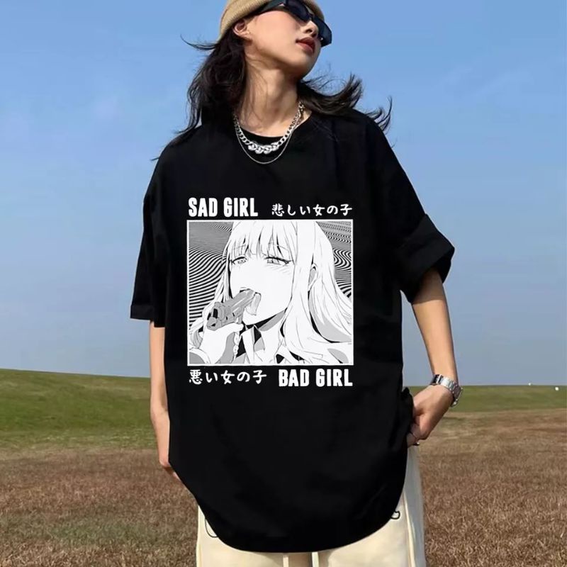 Jual Kaos Tshir Baju Anime Kartun Waifu Material Atasan Pria wanita ...