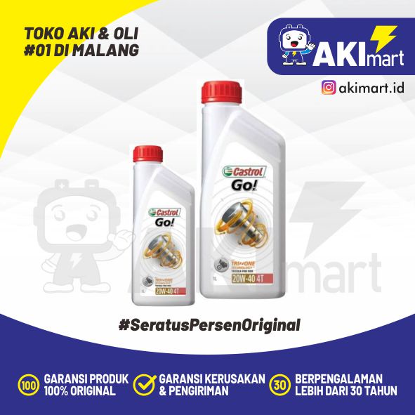 Jual Oli Mesin Motor Castrol GO 4T 20W 40 0,8 Liter | Shopee Indonesia