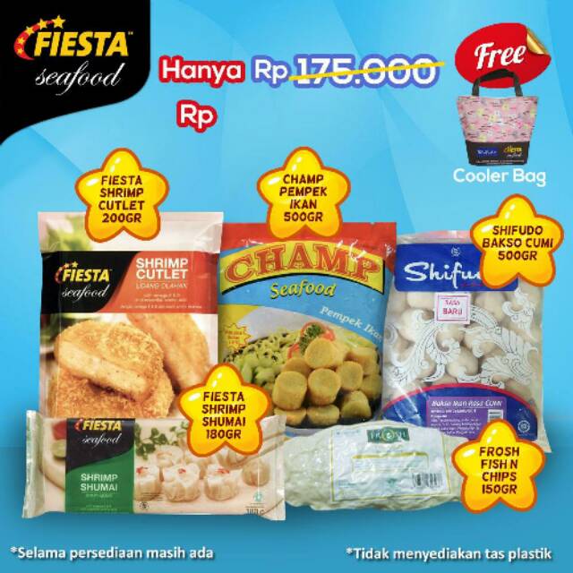 Jual 1 Paket Fiesta Seafood Free Cooler Bag (orderan vivi) | Shopee ...