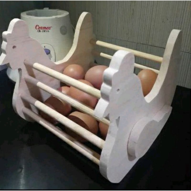 Jual Tempat Telur kayu pinus Unik/Wooden Egg Basket/Wadah Telur (201615 ...