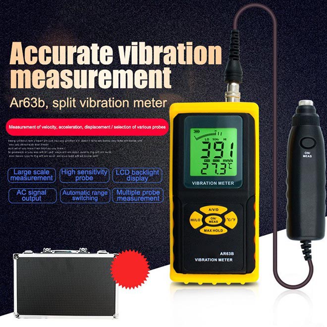 Jual Vibration Meter Smart Sensor AR63B Gauge Tester Digital Vibrometer ...