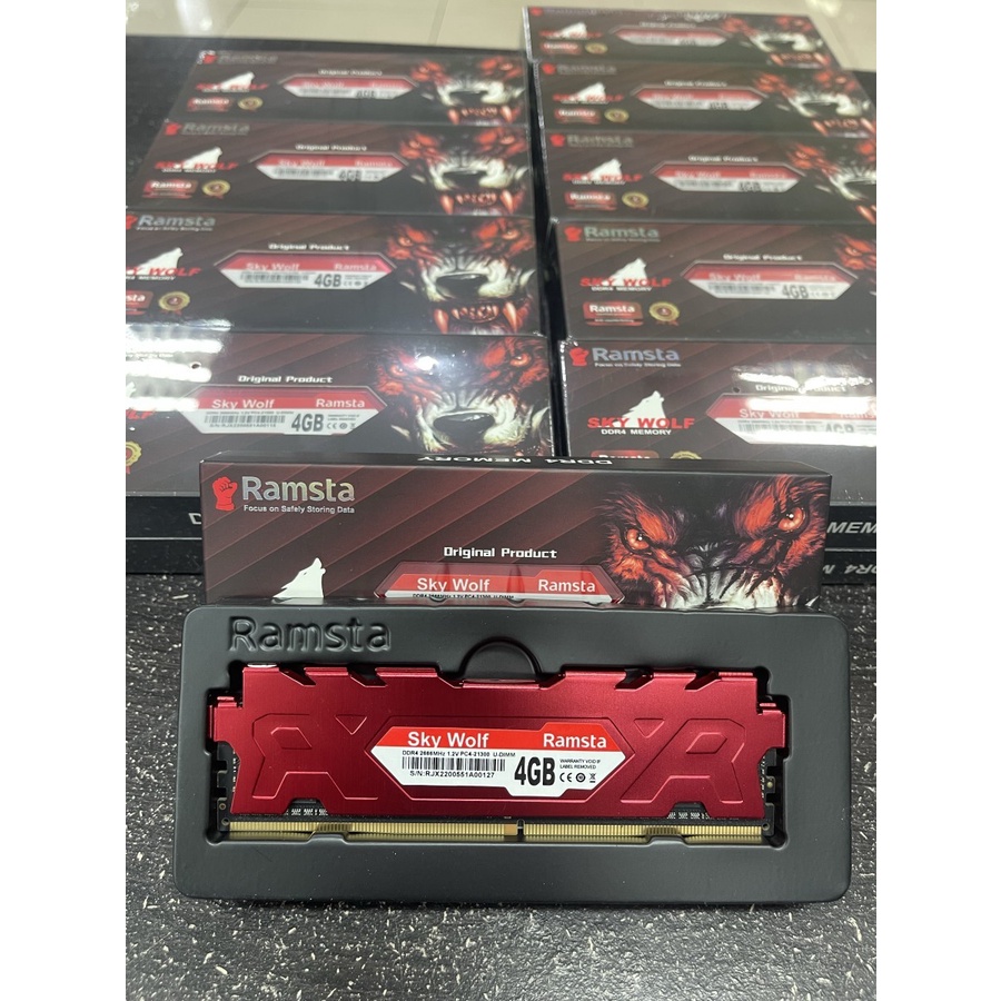 Jual MEMORY PC RAMSTA SKY WOLF SINGLE SERIES DDR4 4GB 2666MHZ | Shopee Indonesia