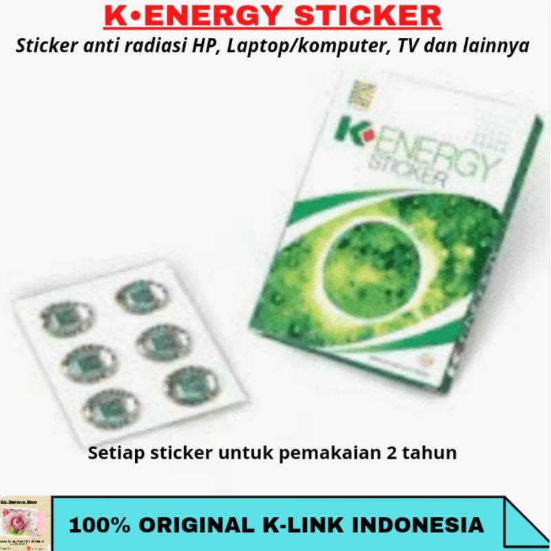 Jual Stiker Anti Radiasi Hp/laptop/komputer/tv K ENERGY STICKER ...
