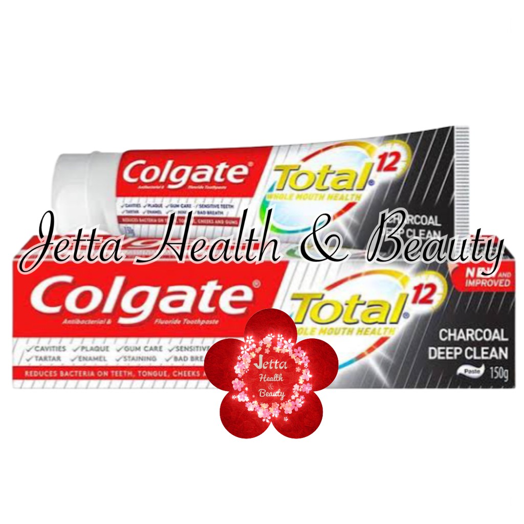 Jual Colgate Total 12 Charcoal Deep Clean Toothpaste Pasta Gigi 150g ...