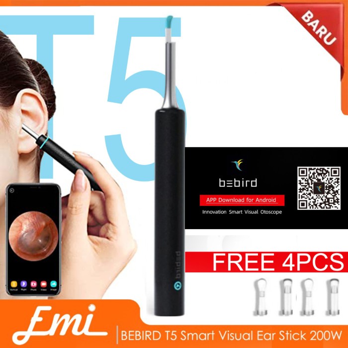 Jual Dimensi - Bebird T5 Smart Visual Ear Stick 200W Korek Kuping ...