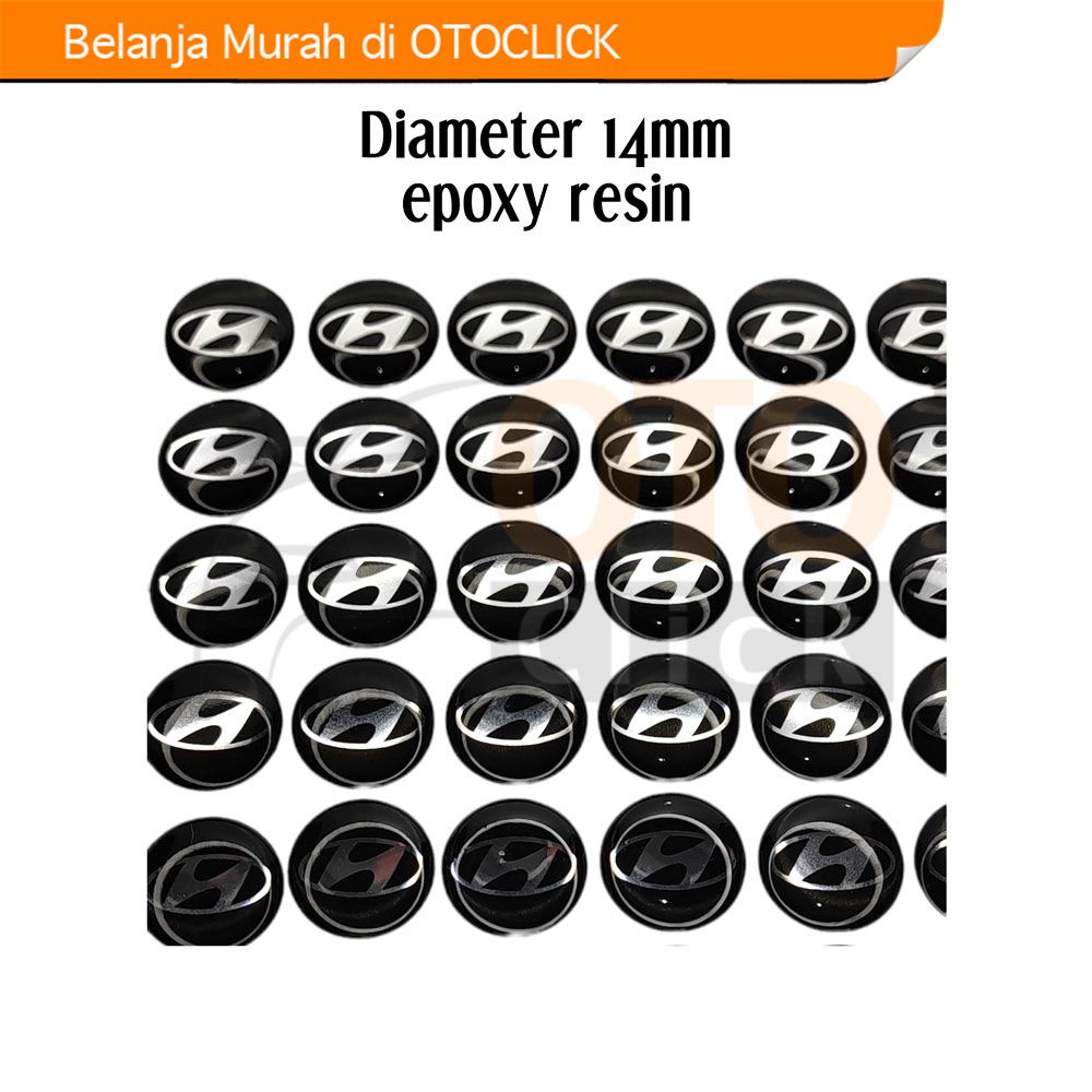 Jual Emblem Kunci Lipat Sticker Logo Bulat 14mm Resin Epoxy VVDI KEYDIY ...
