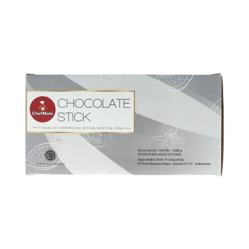Jual CHEFMATE Chocolate Stick 1KG - Cokelat Compound Hitam Stik 1000gr ...
