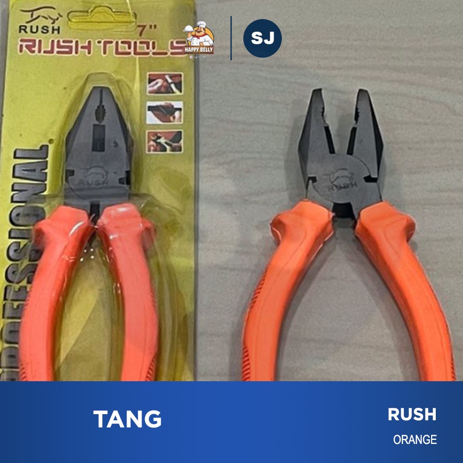 Jual Tang karet kombinasi rush orange 8 inci tang serbaguna | Shopee ...