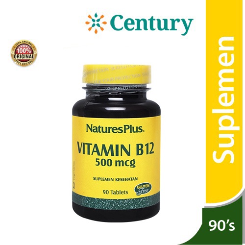 Jual Nature's Plus Vitamin B12 500 Mcg 90 Tablet/Anemia/Meningkatkan ...