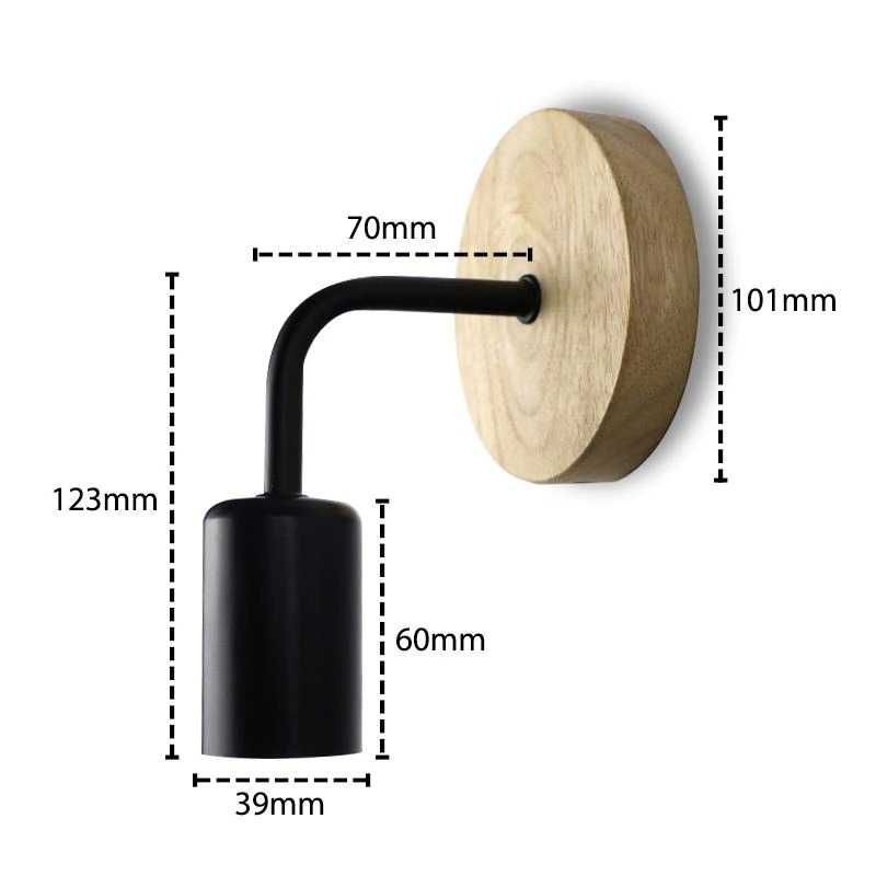 Jual Fitting Lampu Tembok Tempel Dinding Minimalis Model Nordic Retro ...